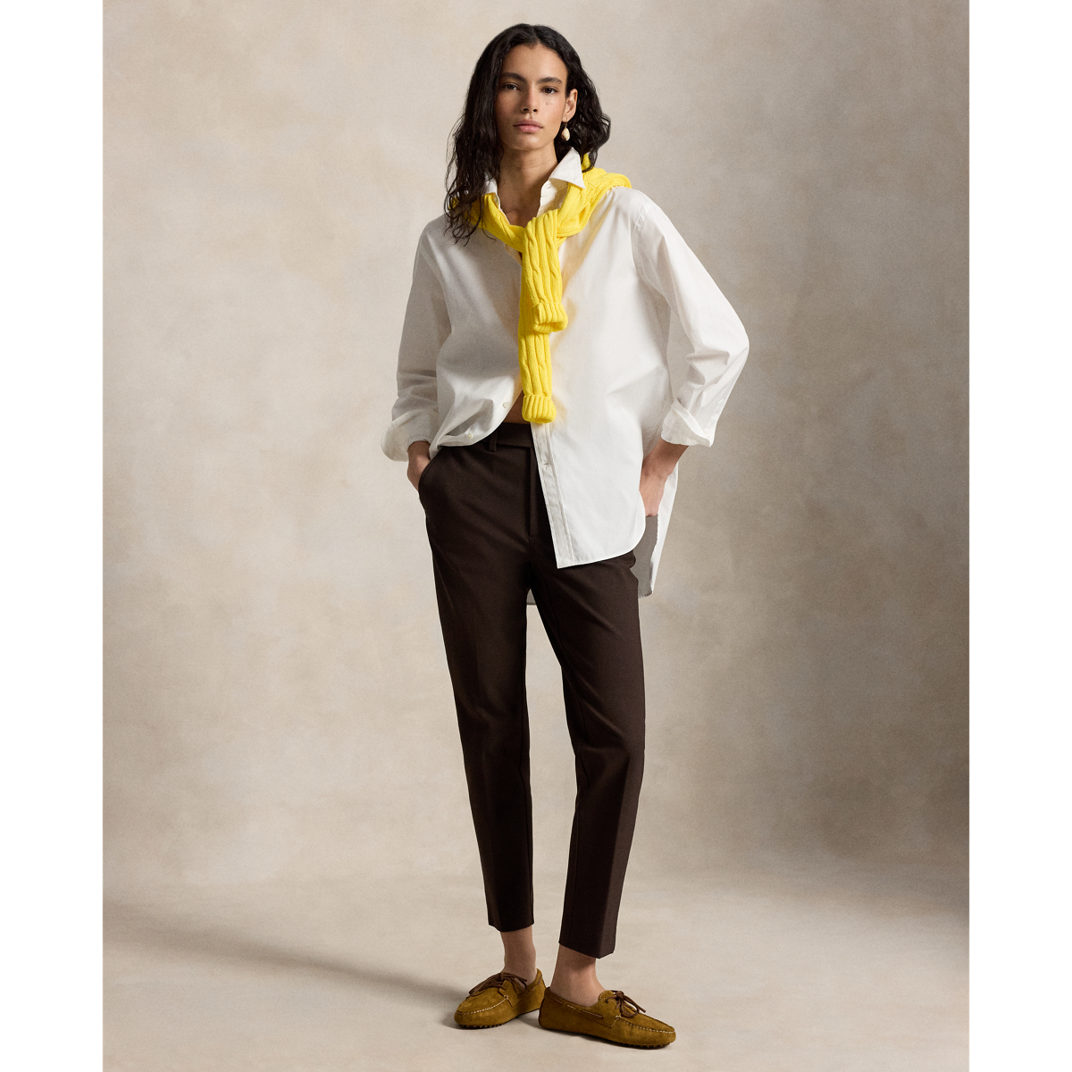 RALPH LAUREN Stretch-Cotton Blend Slim Pants